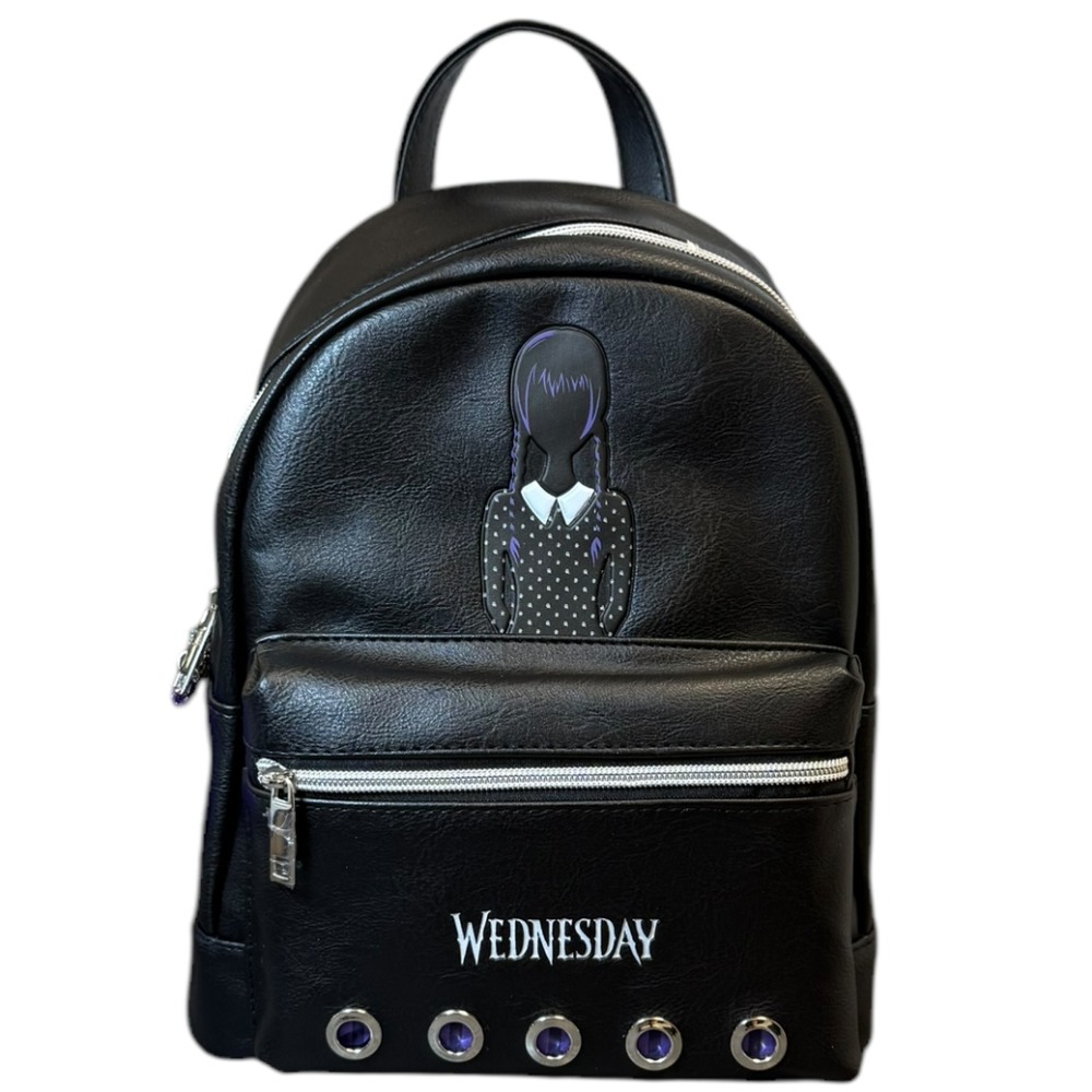 New New: Nemesis Now Wednesday Addams Backpack (Black, 28cm) - Own4Less